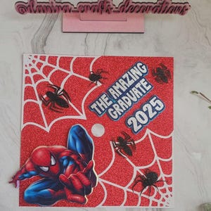 Custom Spider Graduation Cap Topper, Class of 2025, Spider Man ...
