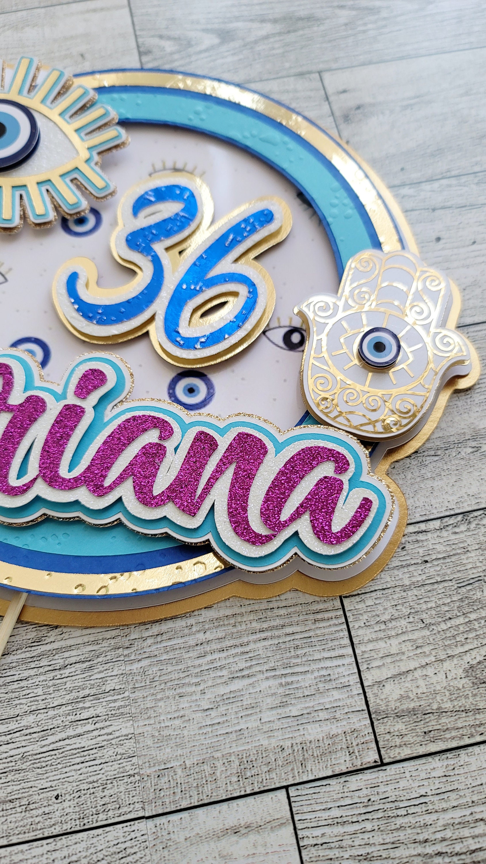 Evil Eye Cake Topper/ Eye 3D Topper/ Birthday Decorations/ 3D - Etsy