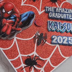 Custom Spider Graduation Cap Topper, Class of 2025, Spider Man ...