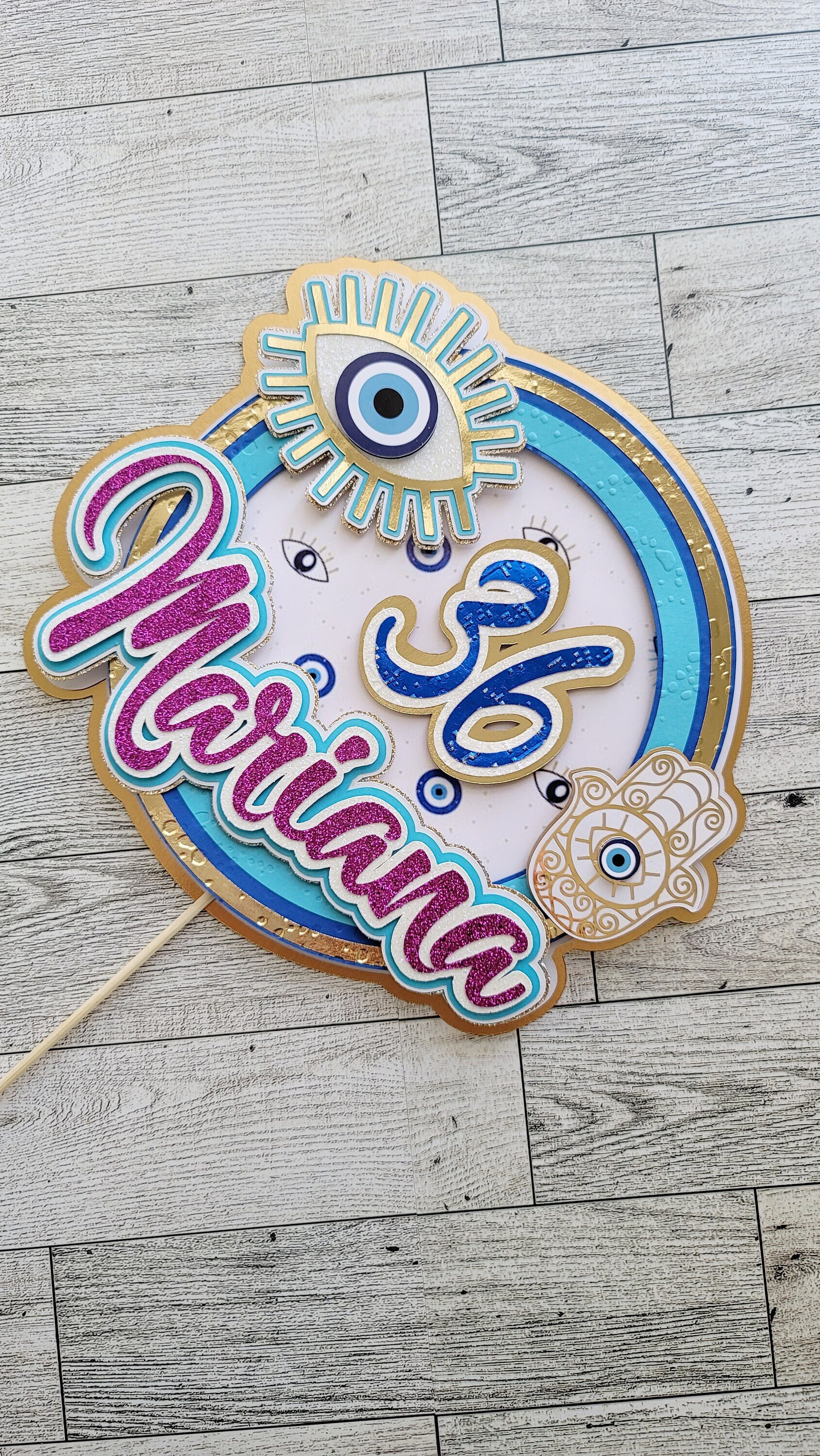 Evil Eye Cake Topper/ Eye 3D Topper/ Birthday Decorations/ 3D - Etsy