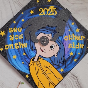 Coraline Graduation Cap Topper - Personalized Coraline Grad Topper ...