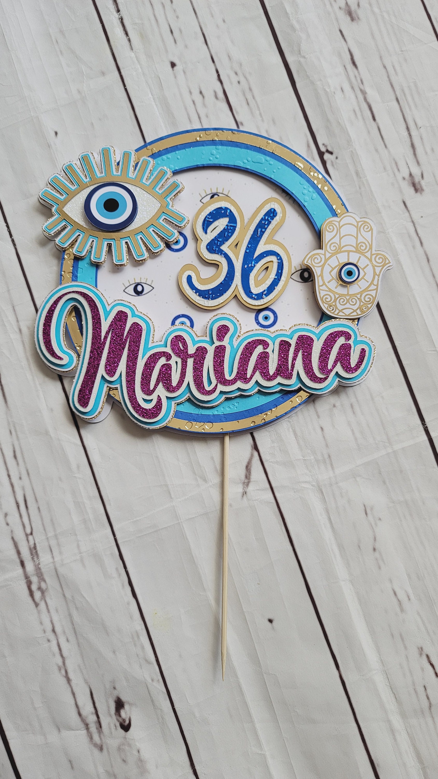 Evil Eye Cake Topper/ Eye 3D Topper/ Birthday Decorations/ 3D - Etsy