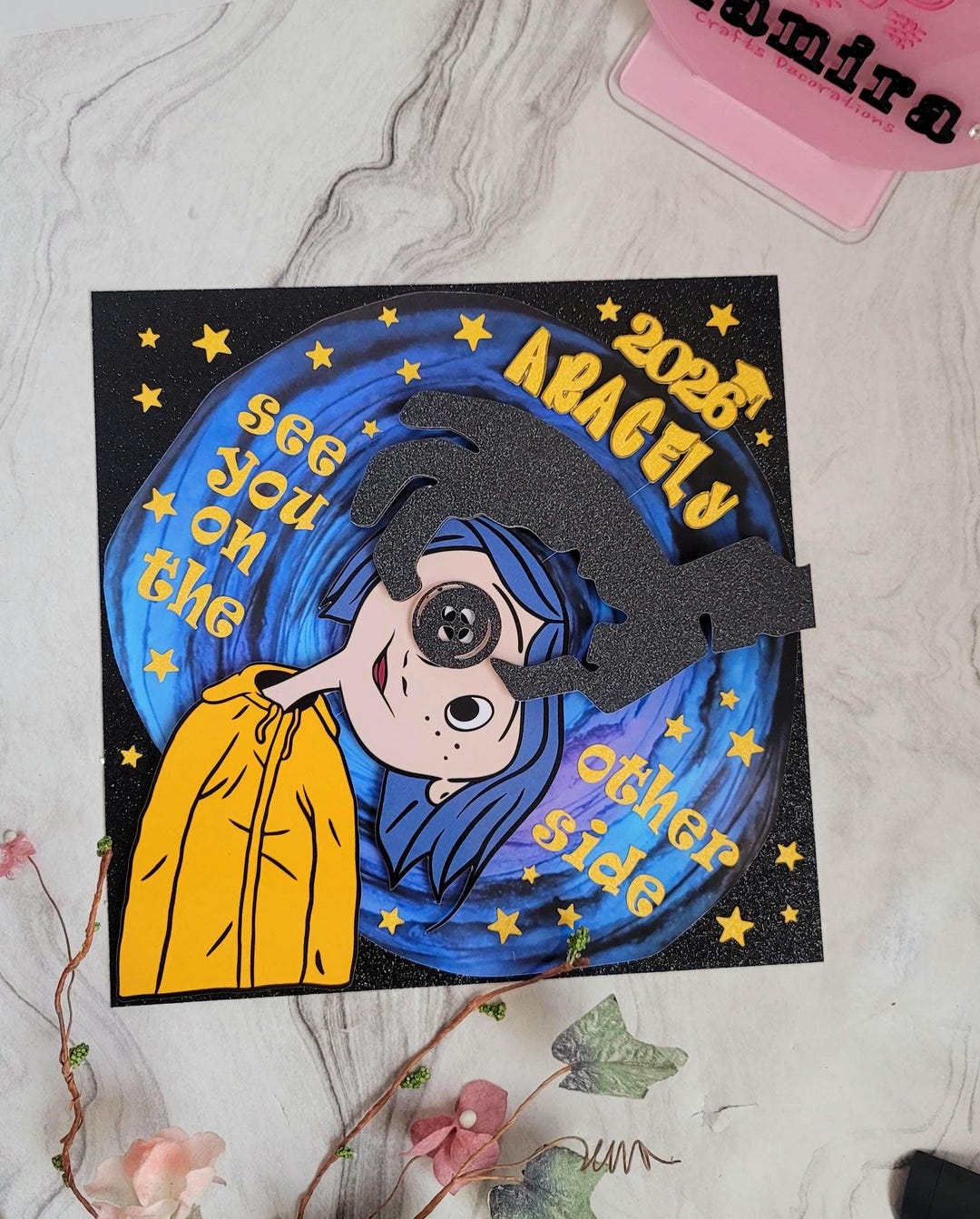 Personalized Coraline Graduation Cap Topper: Class of 2026 - Etsy