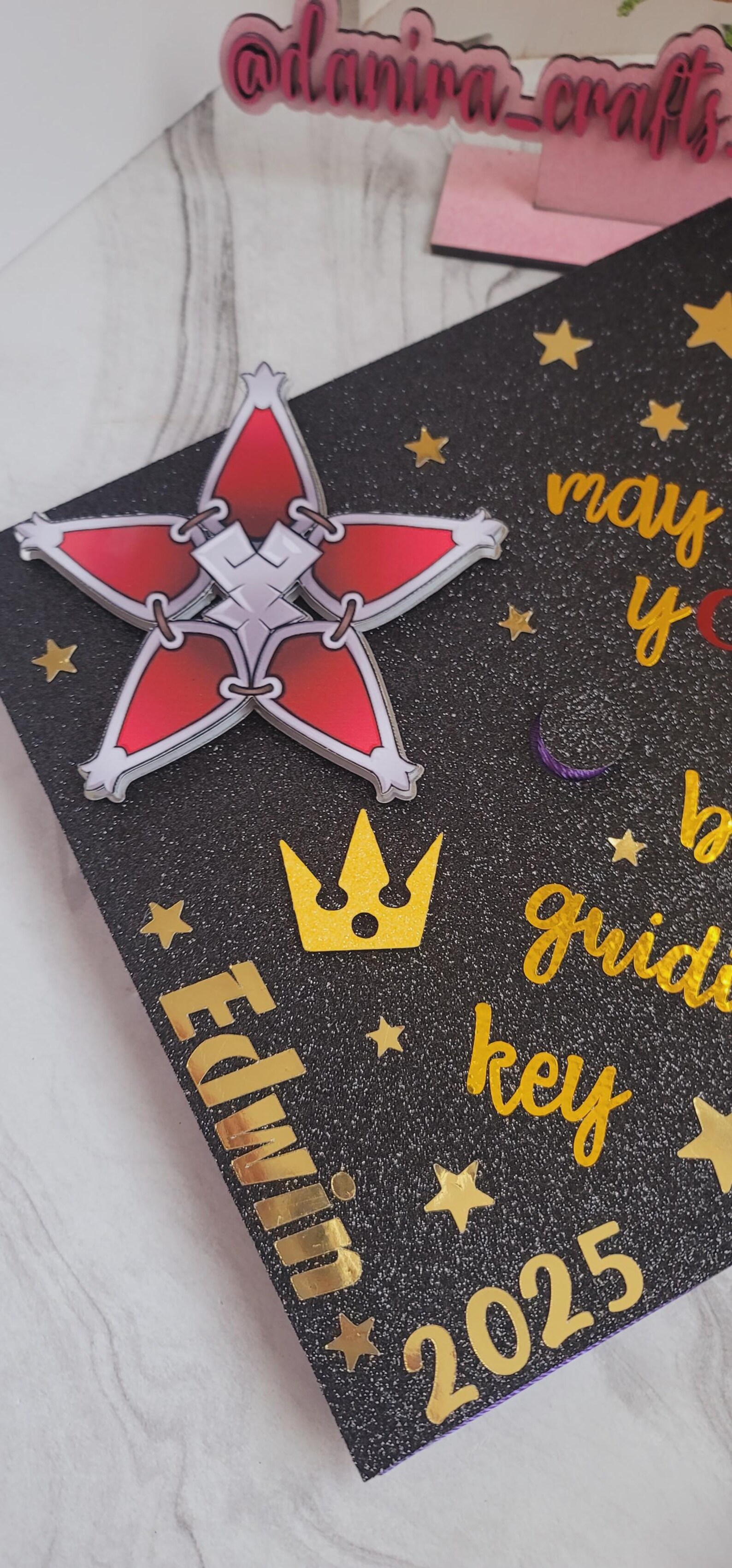 Custom Kingdom Star Graduation Cap Topper, Class of 2026, Graduation ...