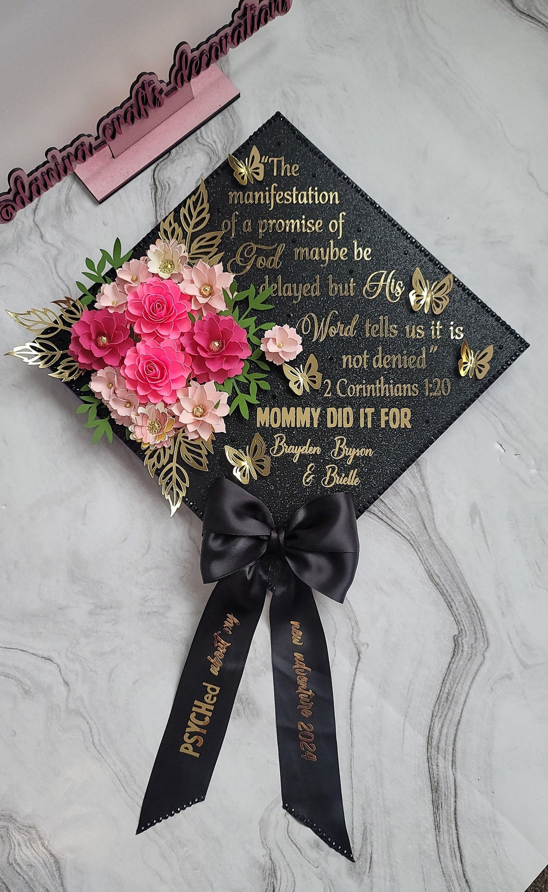 Graduation Cap, Grad Cap, Graduation Decor, Class of 2024, Paper ...