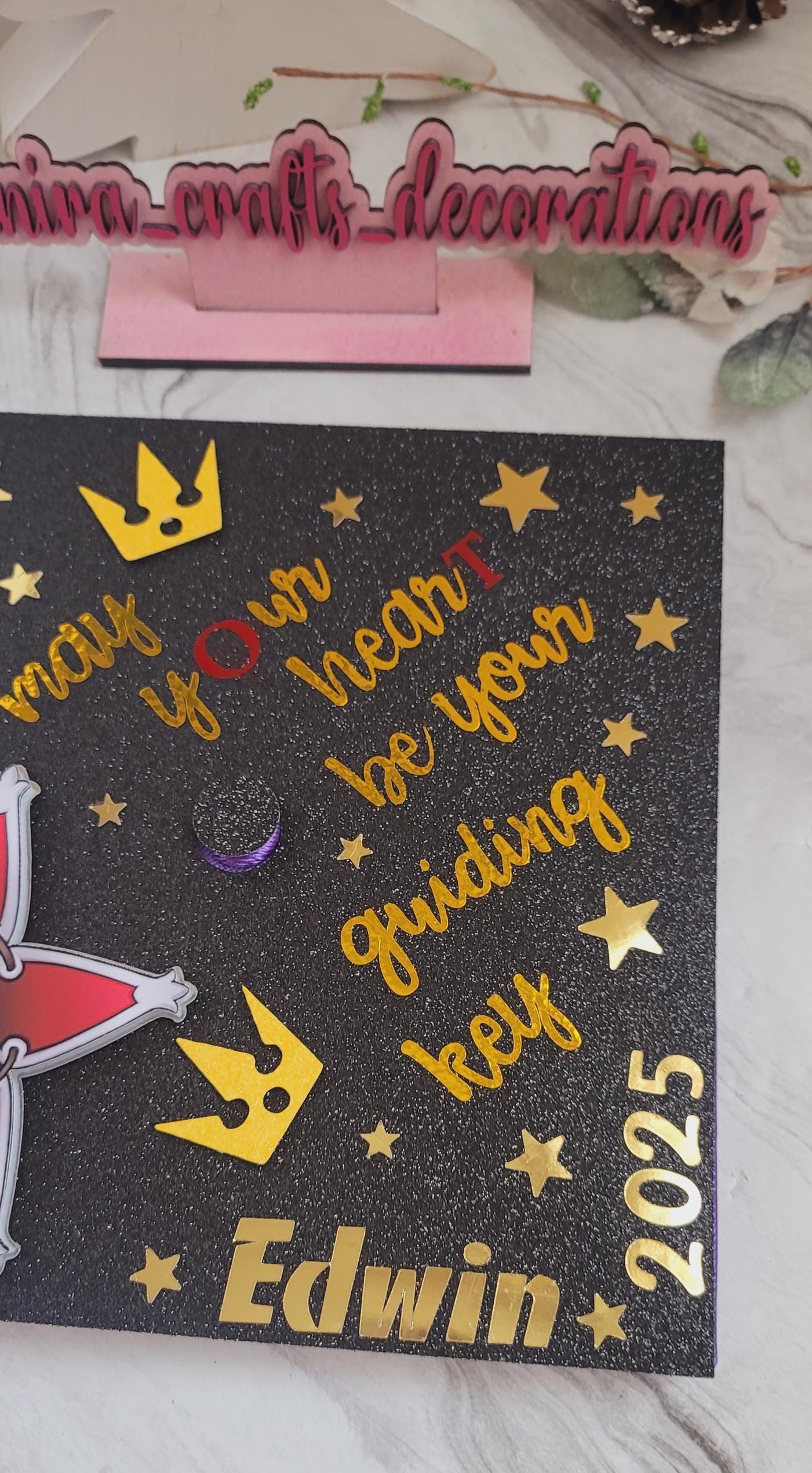 Custom Kingdom Star Graduation Cap Topper, Class of 2026, Graduation ...