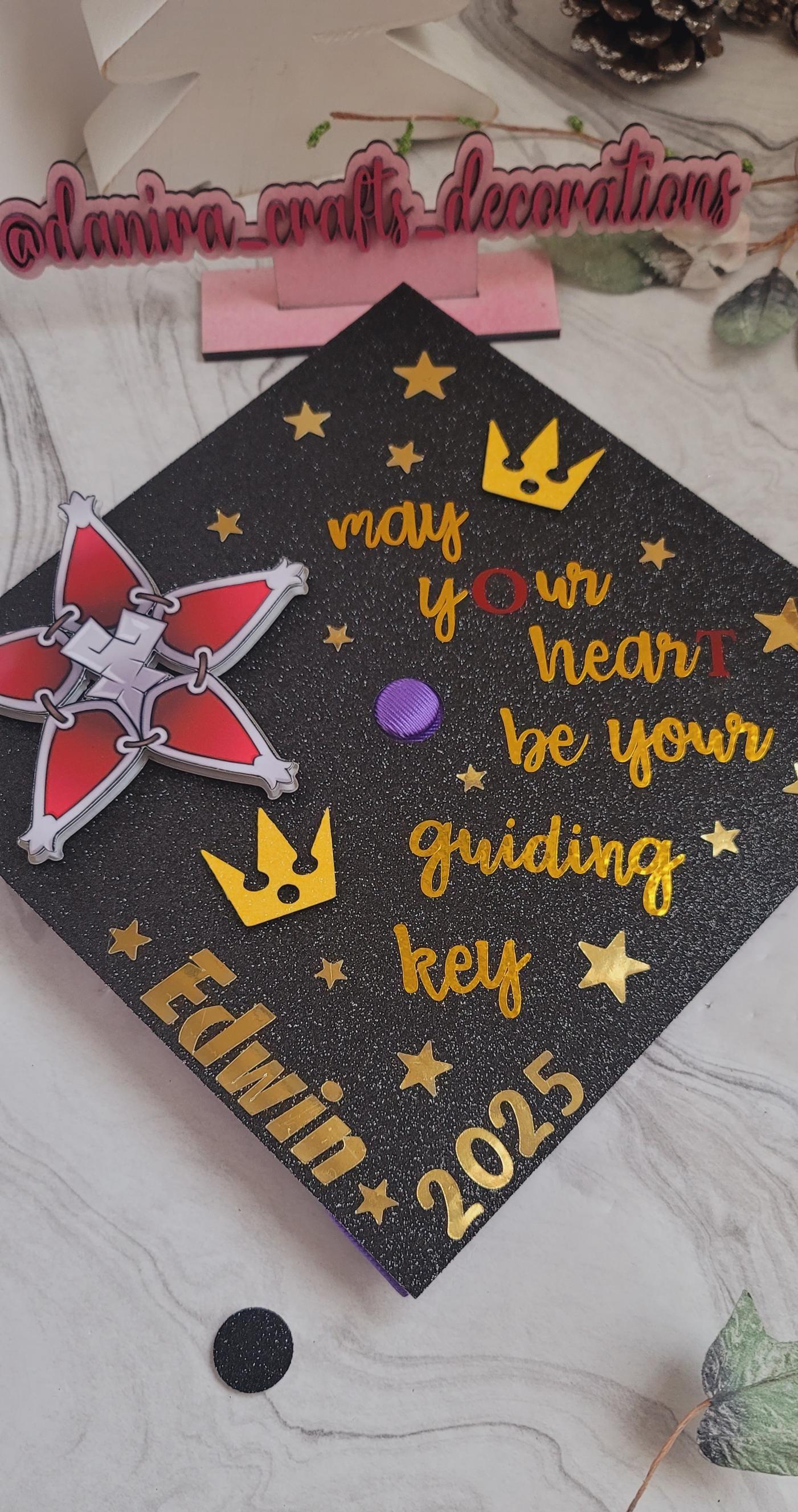 Custom Kingdom Star Graduation Cap Topper, Class of 2026, Graduation ...