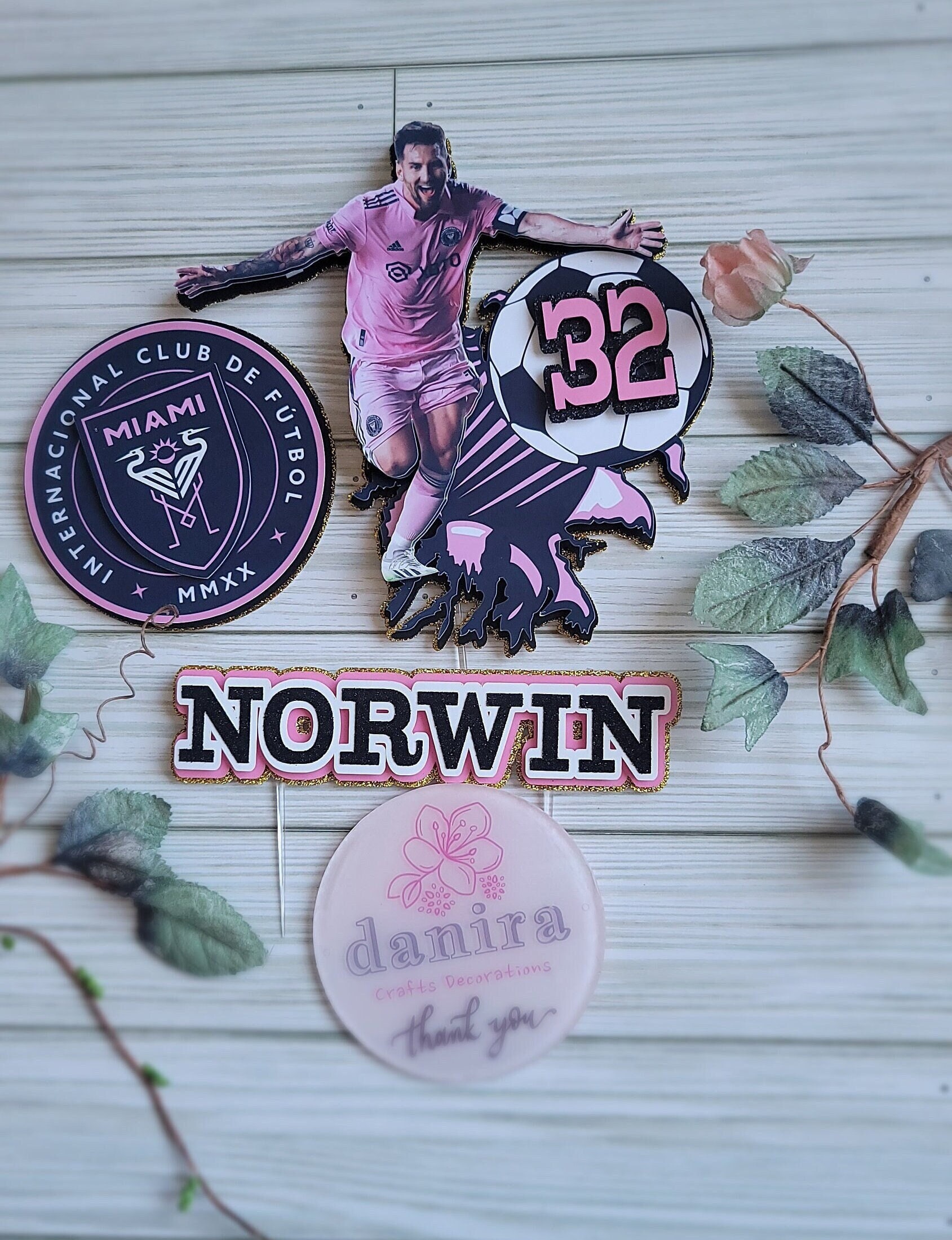 Messi Cake Topper, Soccer Cake Topper, Messi, Soccer, Birthday Cake ...