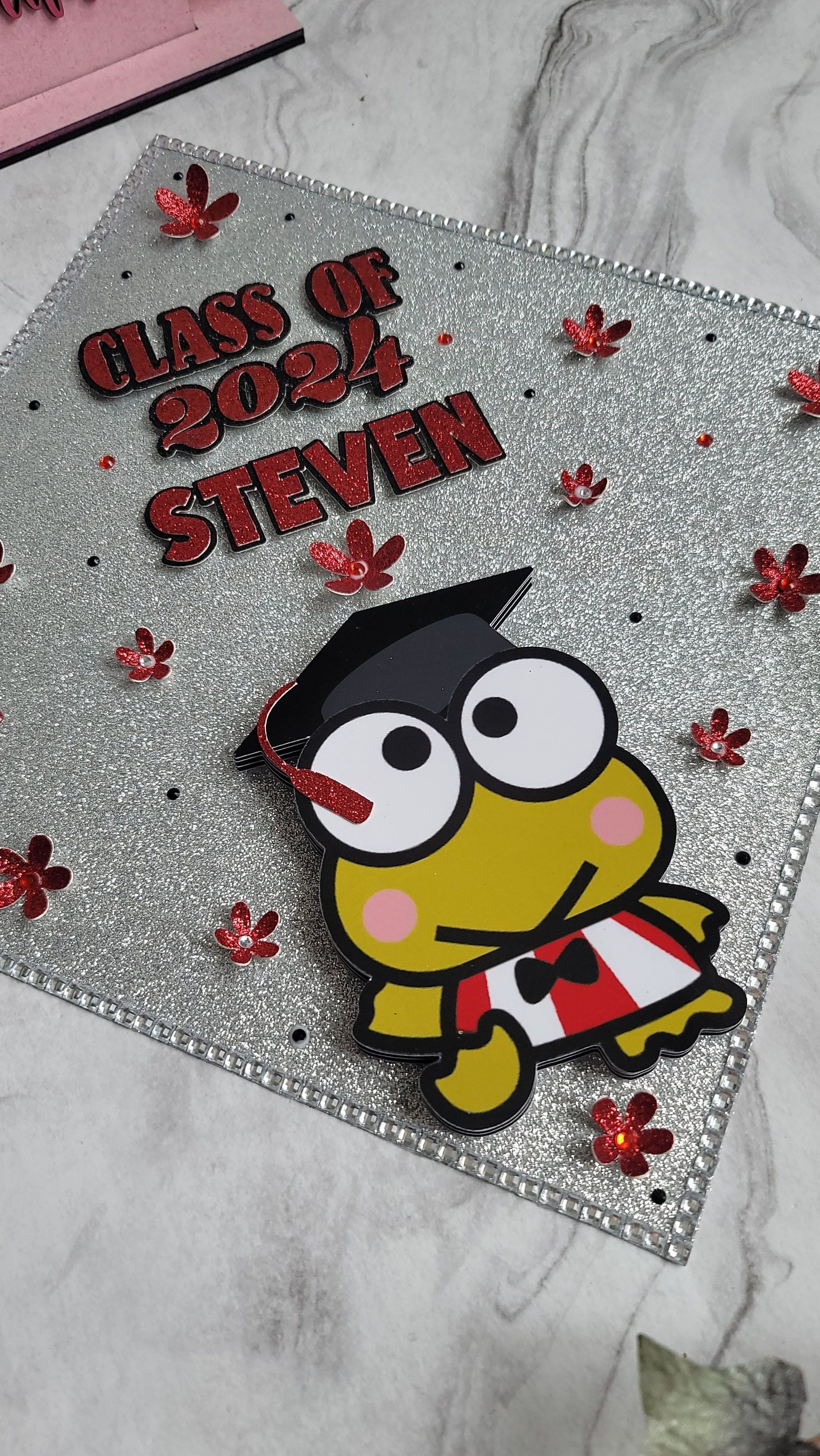 Graduation Cap Keroppi , Graduation Cap Frog, Class of 2024, Highschool ...