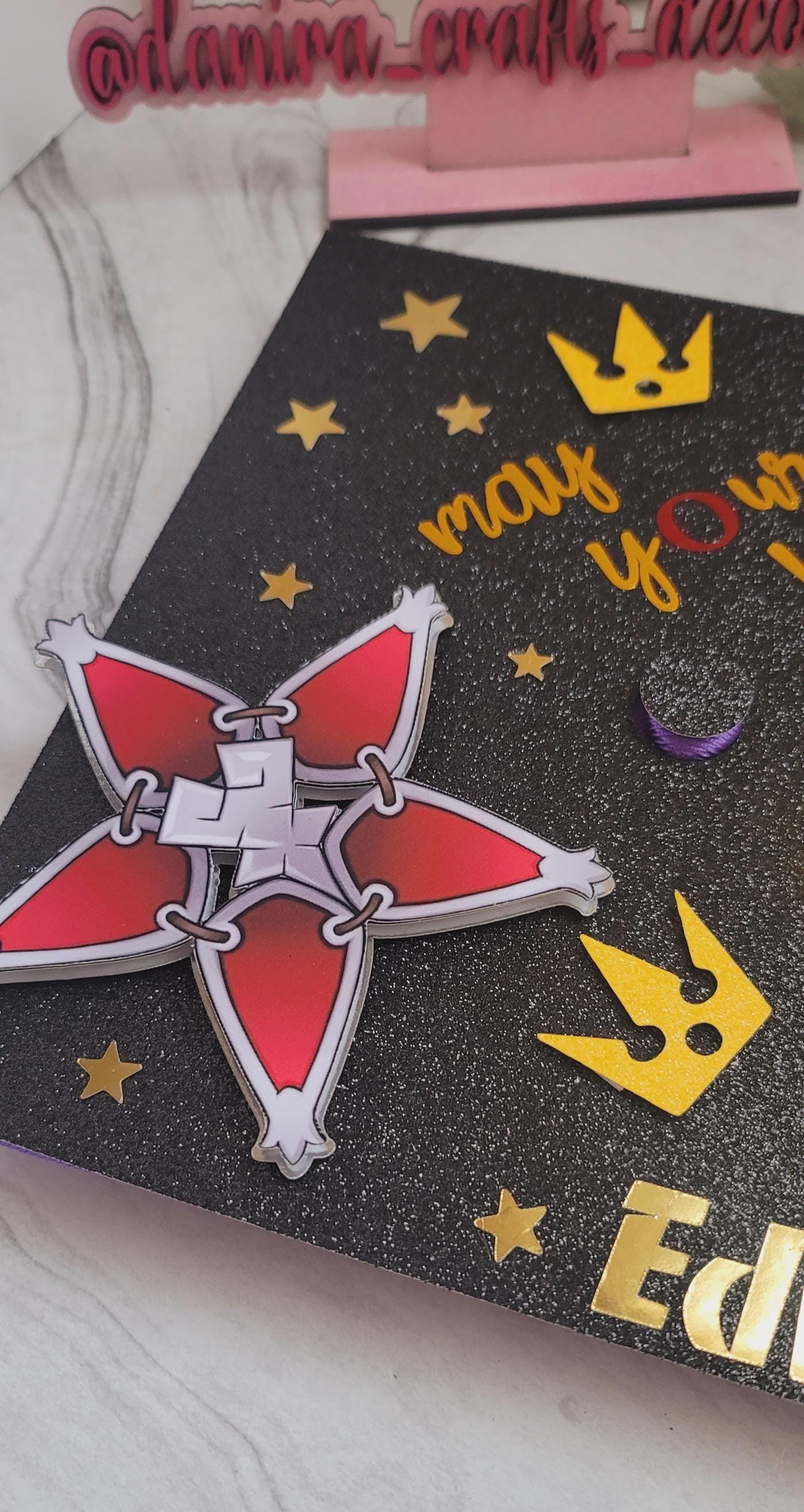Custom Kingdom Star Graduation Cap Topper, Class of 2026, Graduation ...