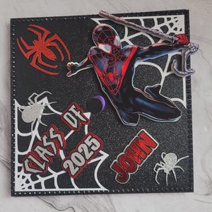 Spider Graduation Topper Class of 2025, Personalized Touch, Spiderman ...