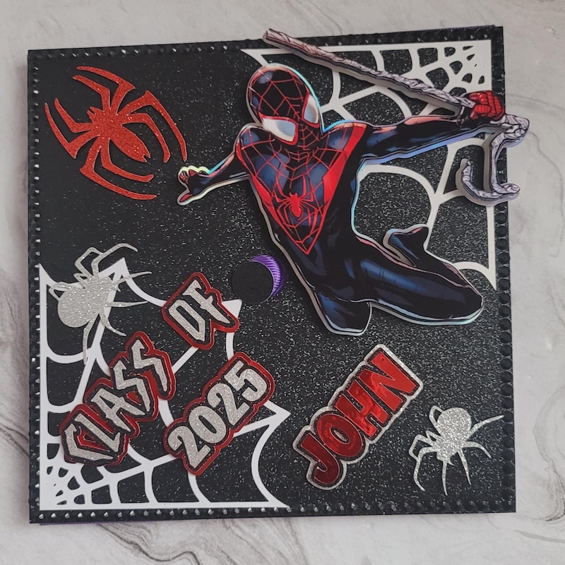 Spiderman Graduation Cap - Etsy