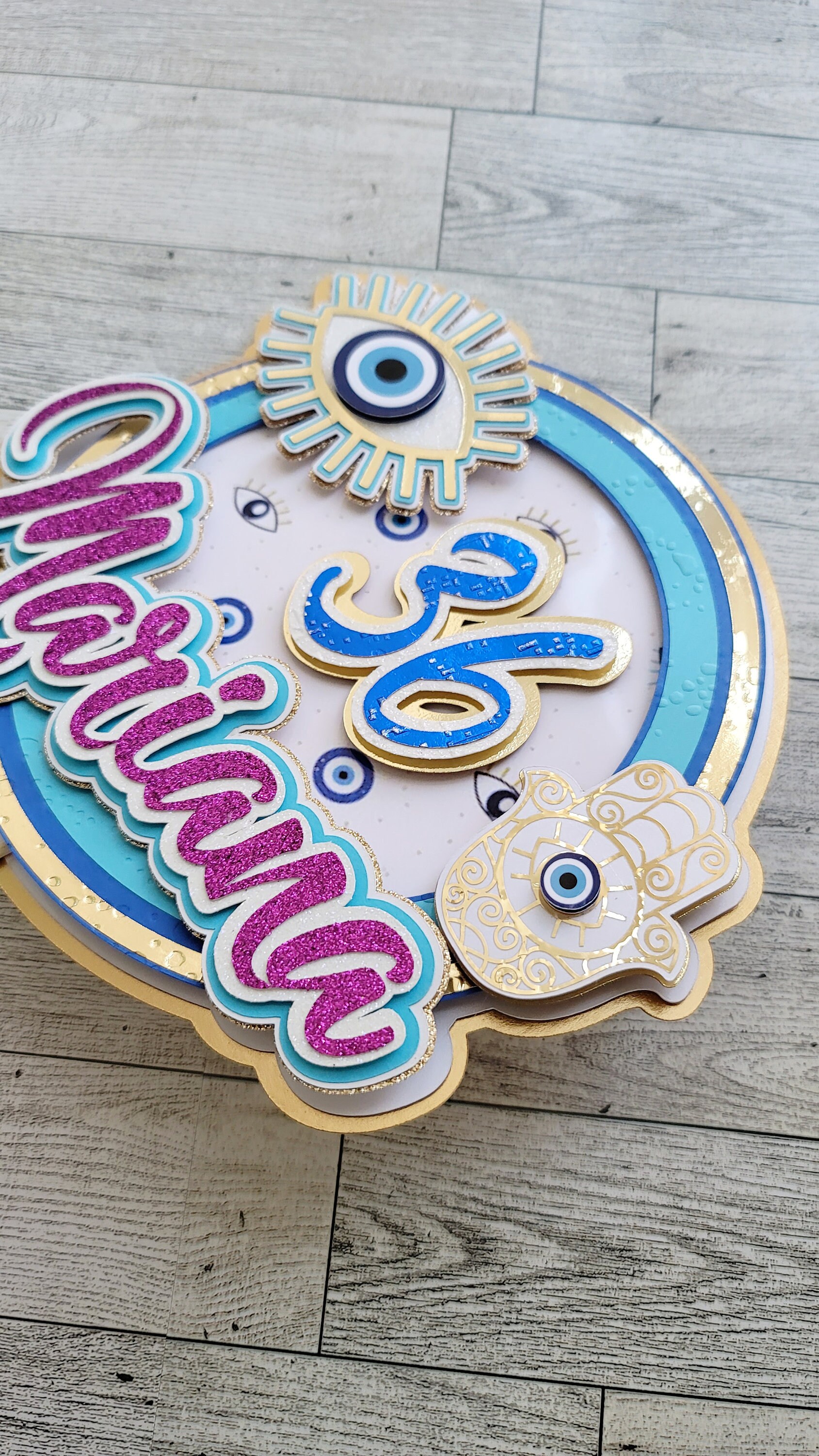 Evil Eye Cake Topper/ Eye 3D Topper/ Birthday Decorations/ 3D - Etsy