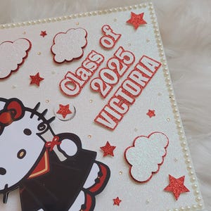 Custom Graduation Cap Cat, Hello Class of 2025, Custom Kitti Grad ...