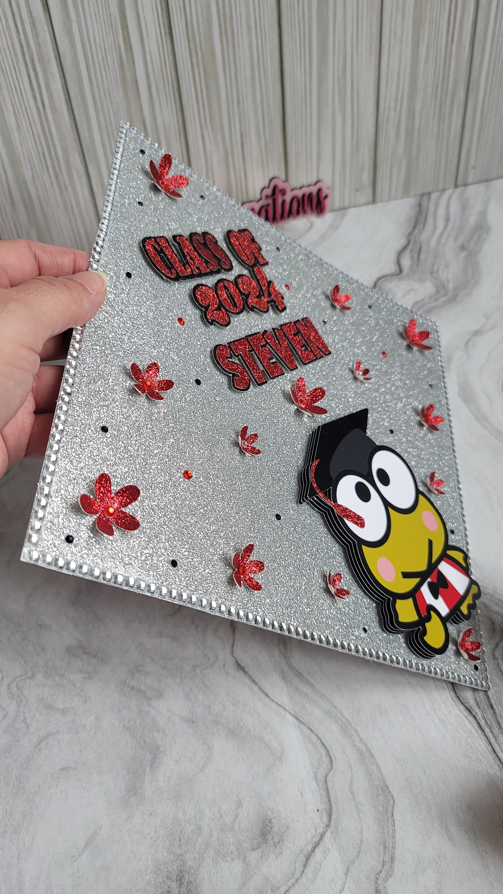 Graduation Cap Keroppi , Graduation Cap Frog, Class of 2024, Highschool ...