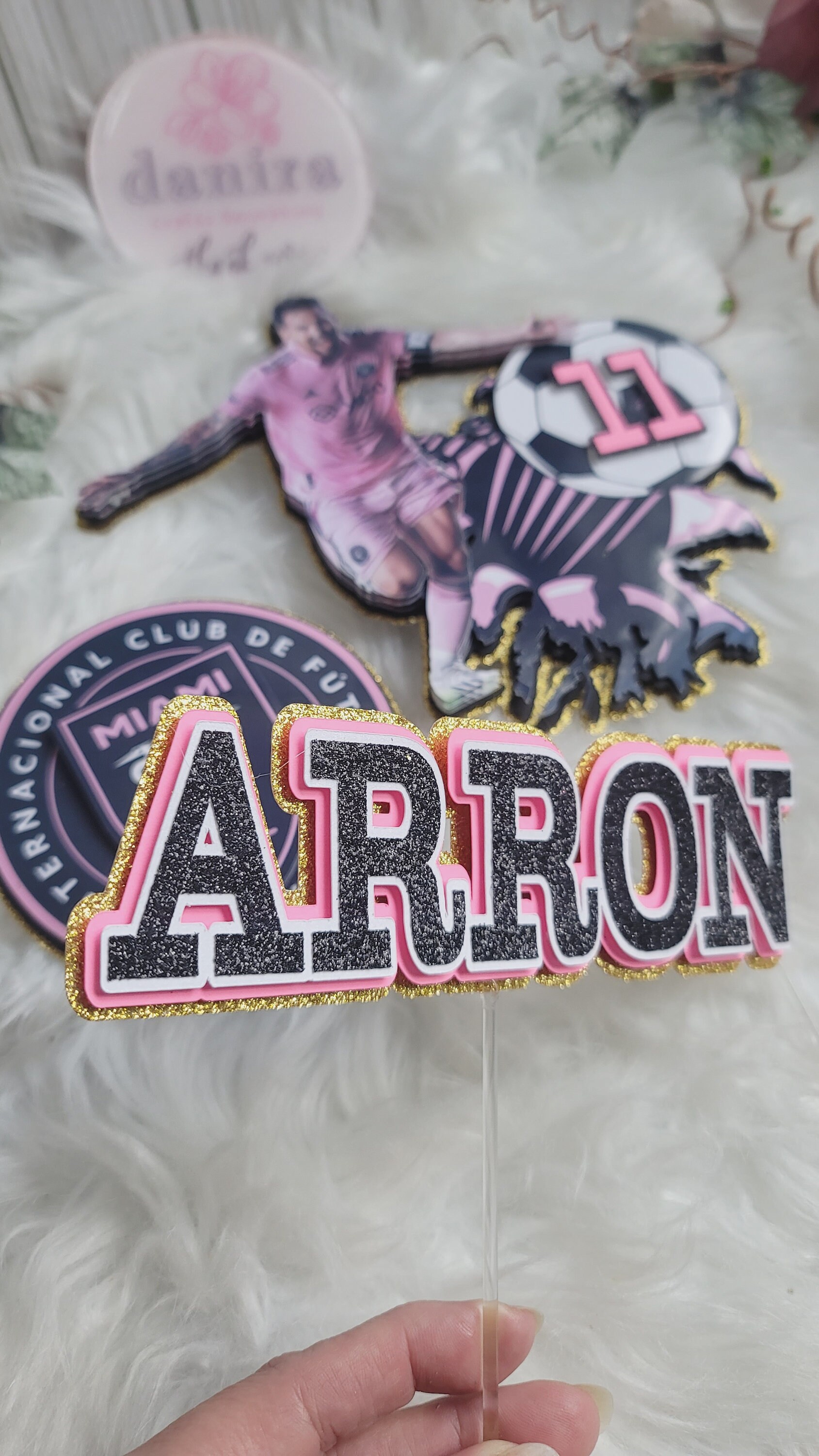 Messi Cake Topper, Soccer Cake Topper, Messi, Soccer, Birthday Cake ...