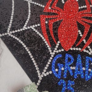 RHINESTONES Spider Graduation Cap Topper, Class of 2025, Spider Man ...