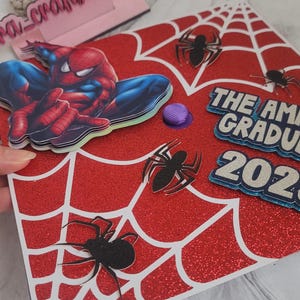 Custom Spider Graduation Cap Topper, Class of 2025, Spider Man ...