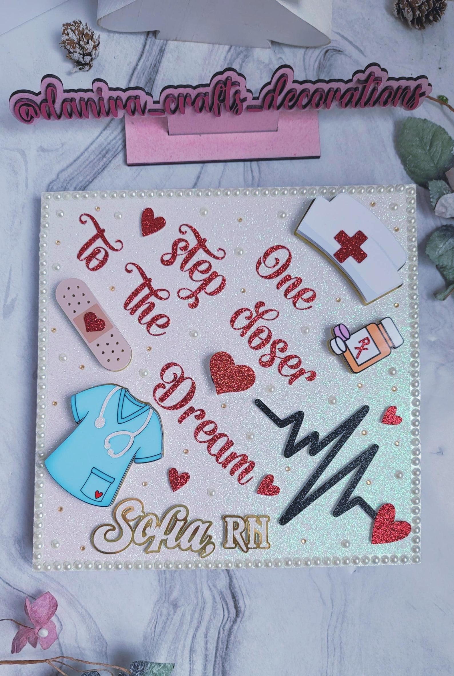 Nurse Graduation Cap RN Nursing School Grad Class of 2026 Custom Cap ...