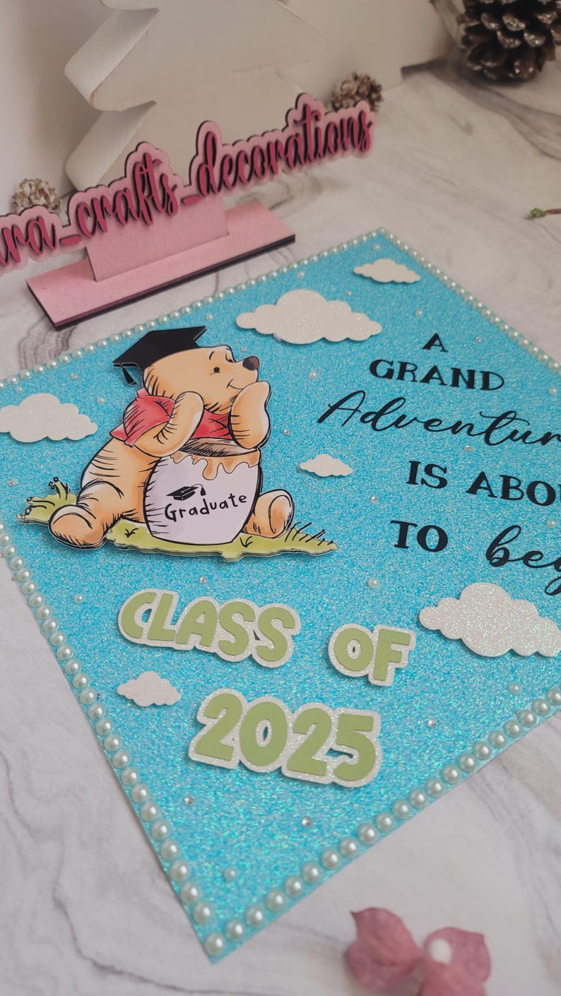 Graduation Cap Topper Phoo Bear Custom Winne Grad Cap Class of 2026 ...