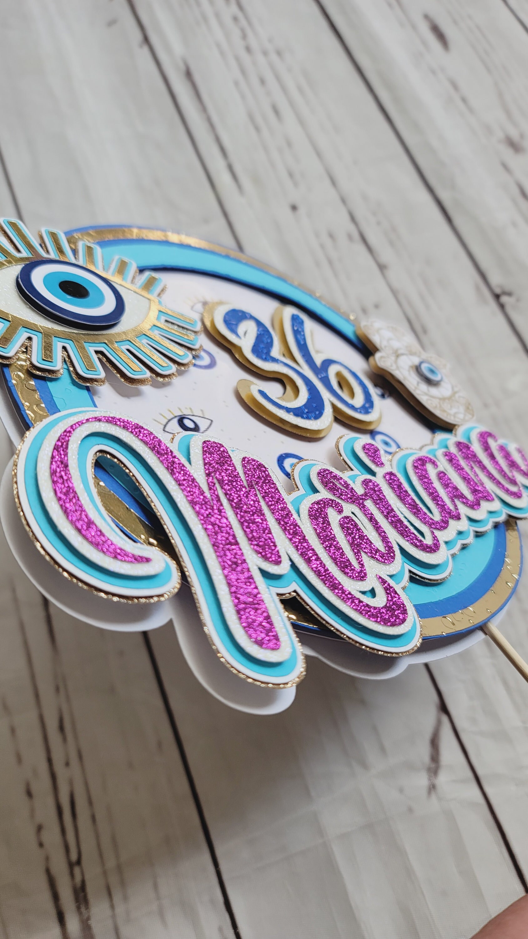 Evil Eye Cake Topper/ Eye 3D Topper/ Birthday Decorations/ 3D - Etsy