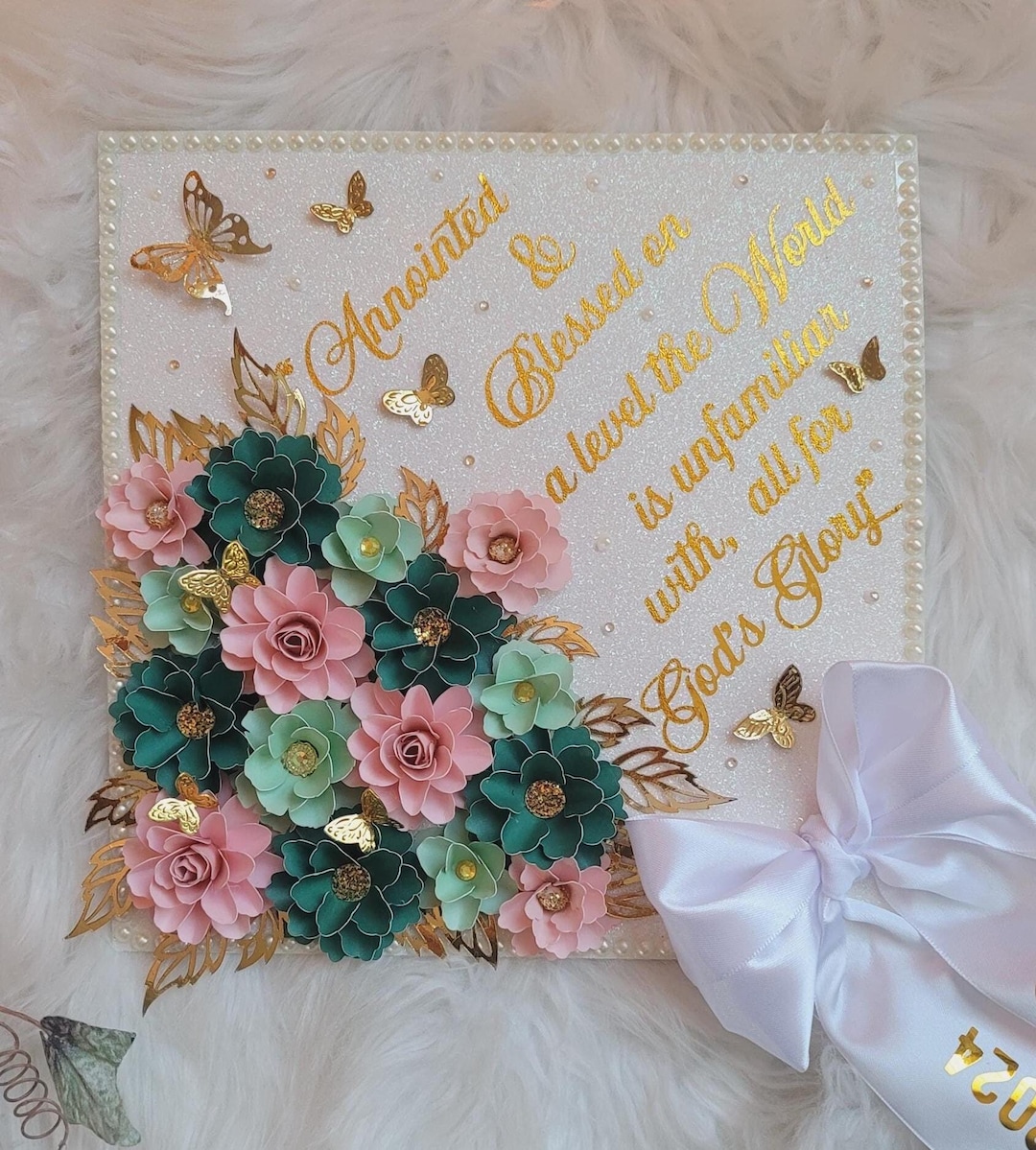 Custom Graduation Cap, Graduation Hat Decor, Class of 2025, Paper ...