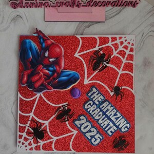 Custom Spider Graduation Cap Topper, Class of 2025, Spider Man ...