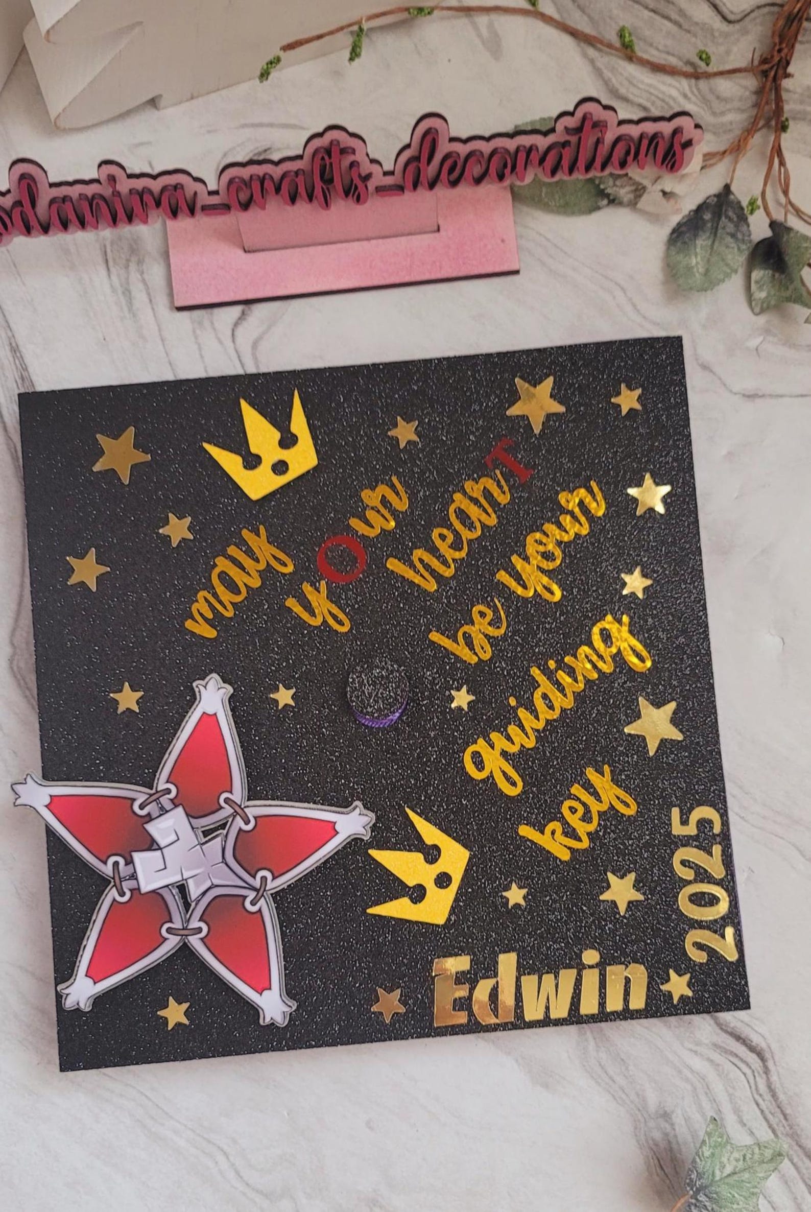 Custom Kingdom Star Graduation Cap Topper, Class of 2026, Graduation ...