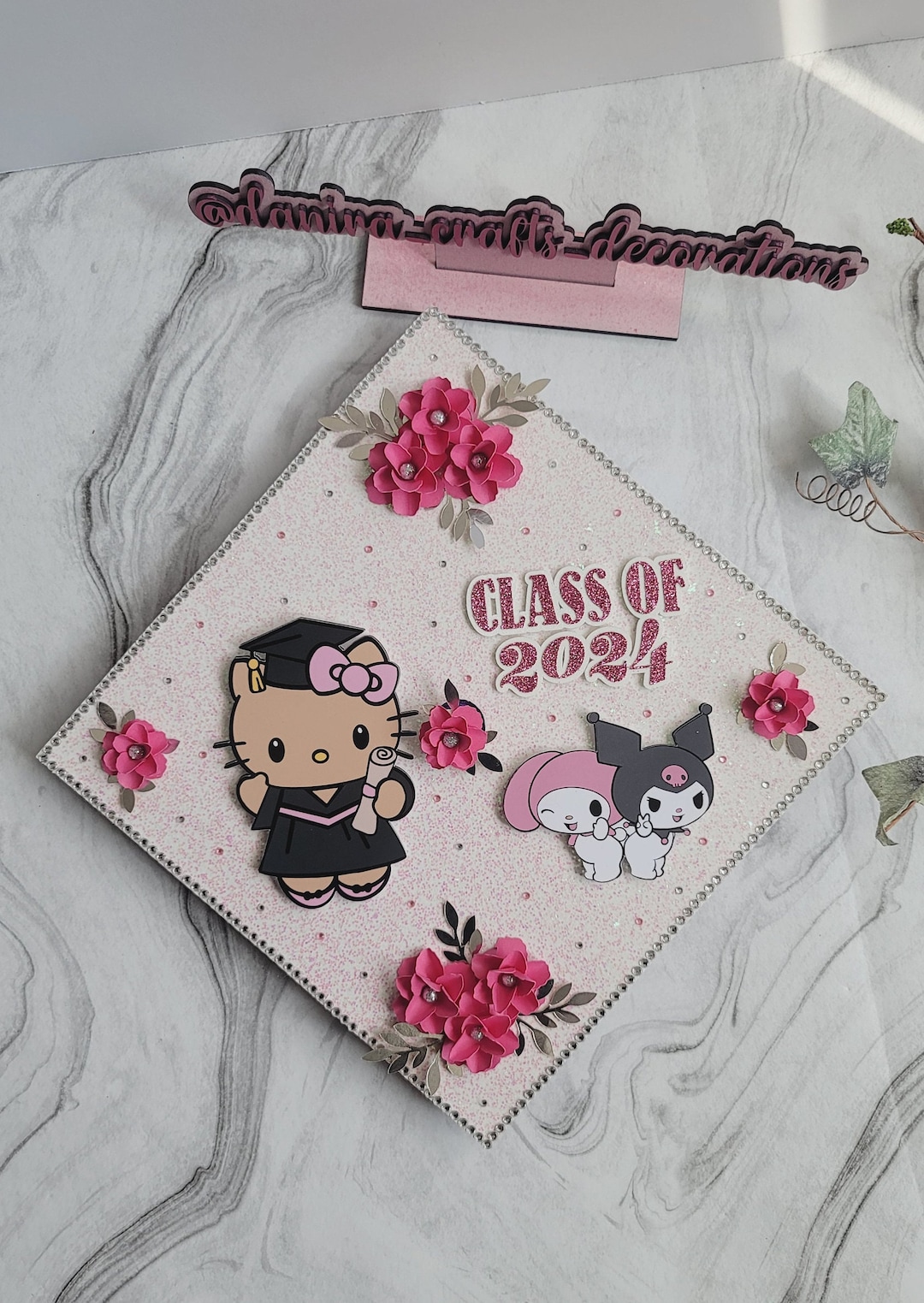 Graduation Cap Brown Kitty , Graduation Cap, Hello Kitty Class of 2024 ...