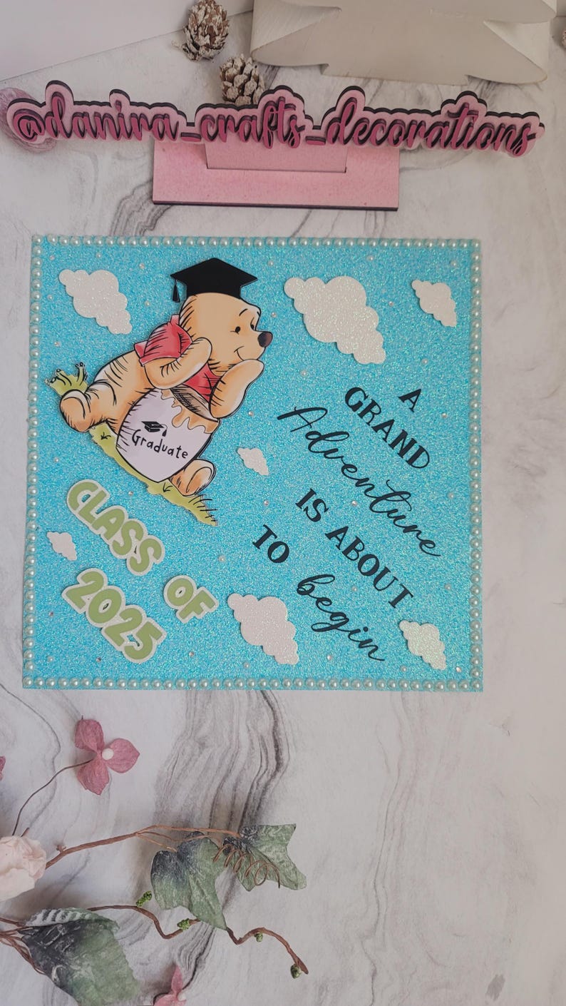 Graduation Cap Topper Phoo Bear Custom Winne Grad Cap Class of 2026 ...