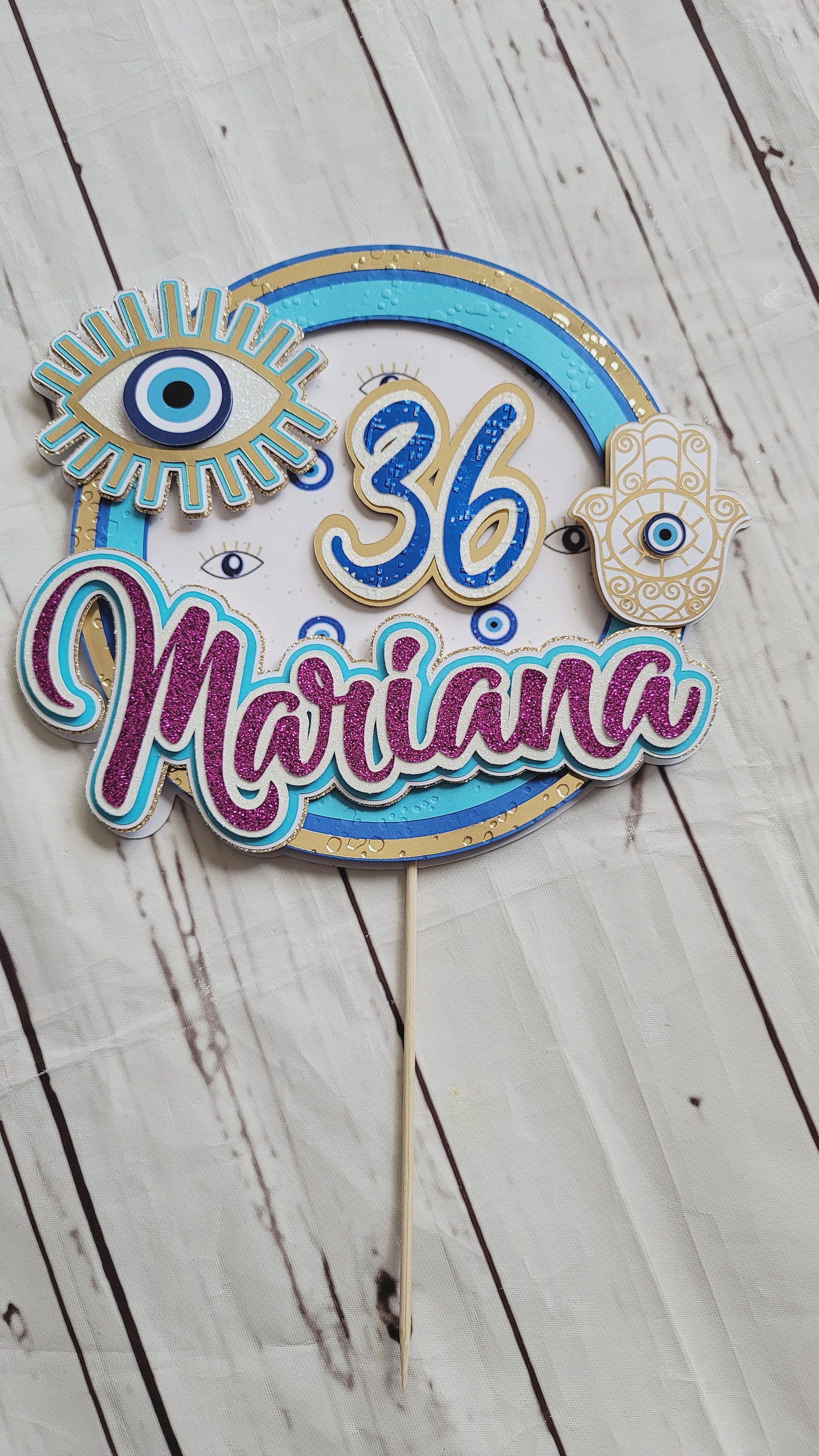 Evil Eye Cake Topper/ Eye 3D Topper/ Birthday Decorations/ 3D - Etsy
