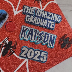 Custom Spider Graduation Cap Topper, Class of 2025, Spider Man ...