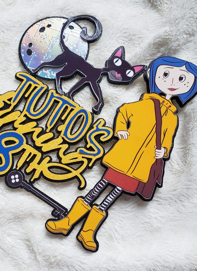 Coraline Cake Topper - Personalized Halloween Cake Topper Party Decor ...