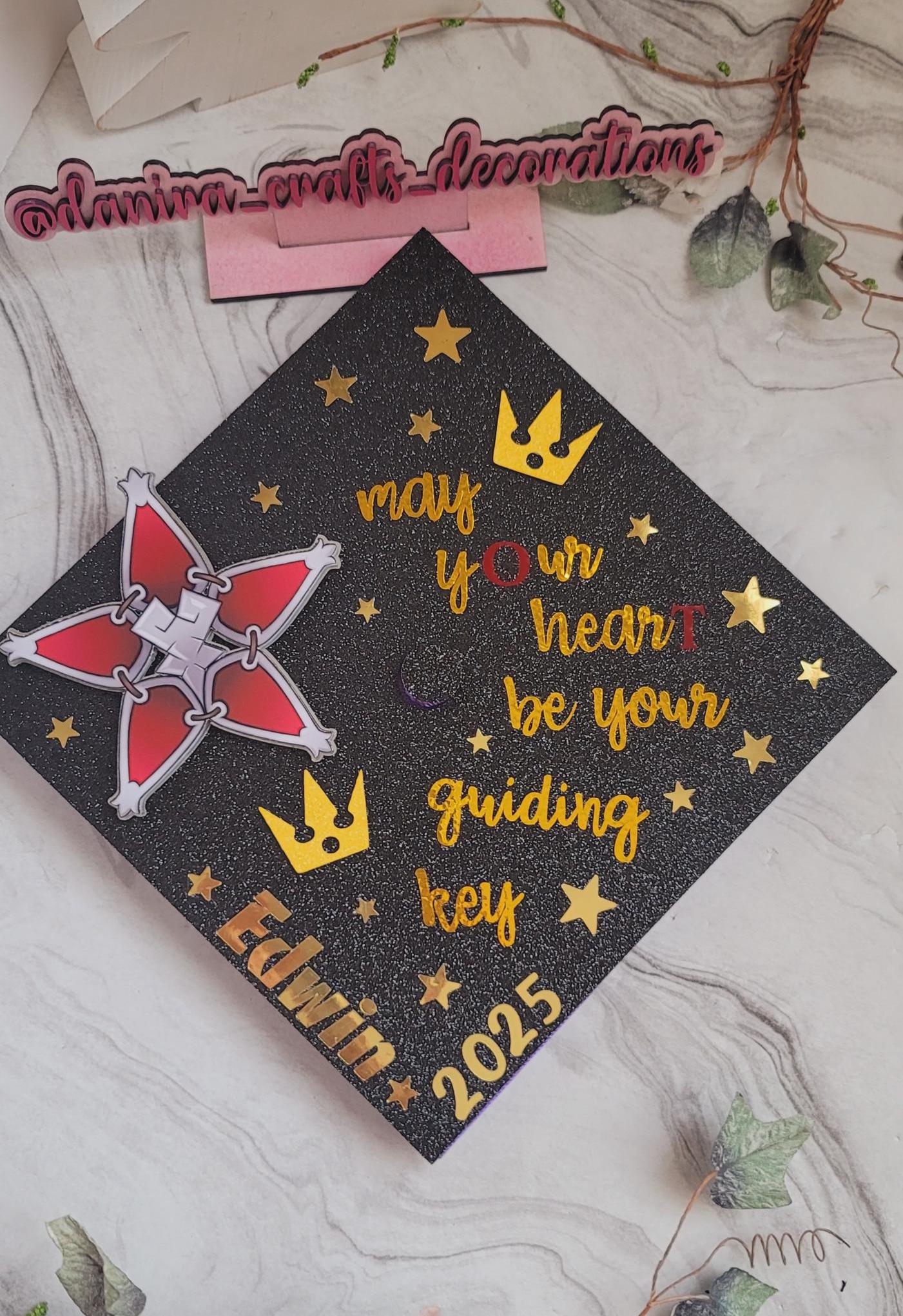 Custom Kingdom Star Graduation Cap Topper, Class of 2026, Graduation ...