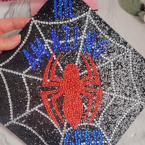 RHINESTONES Spider Graduation Cap Topper, Class of 2025, Spider Man ...