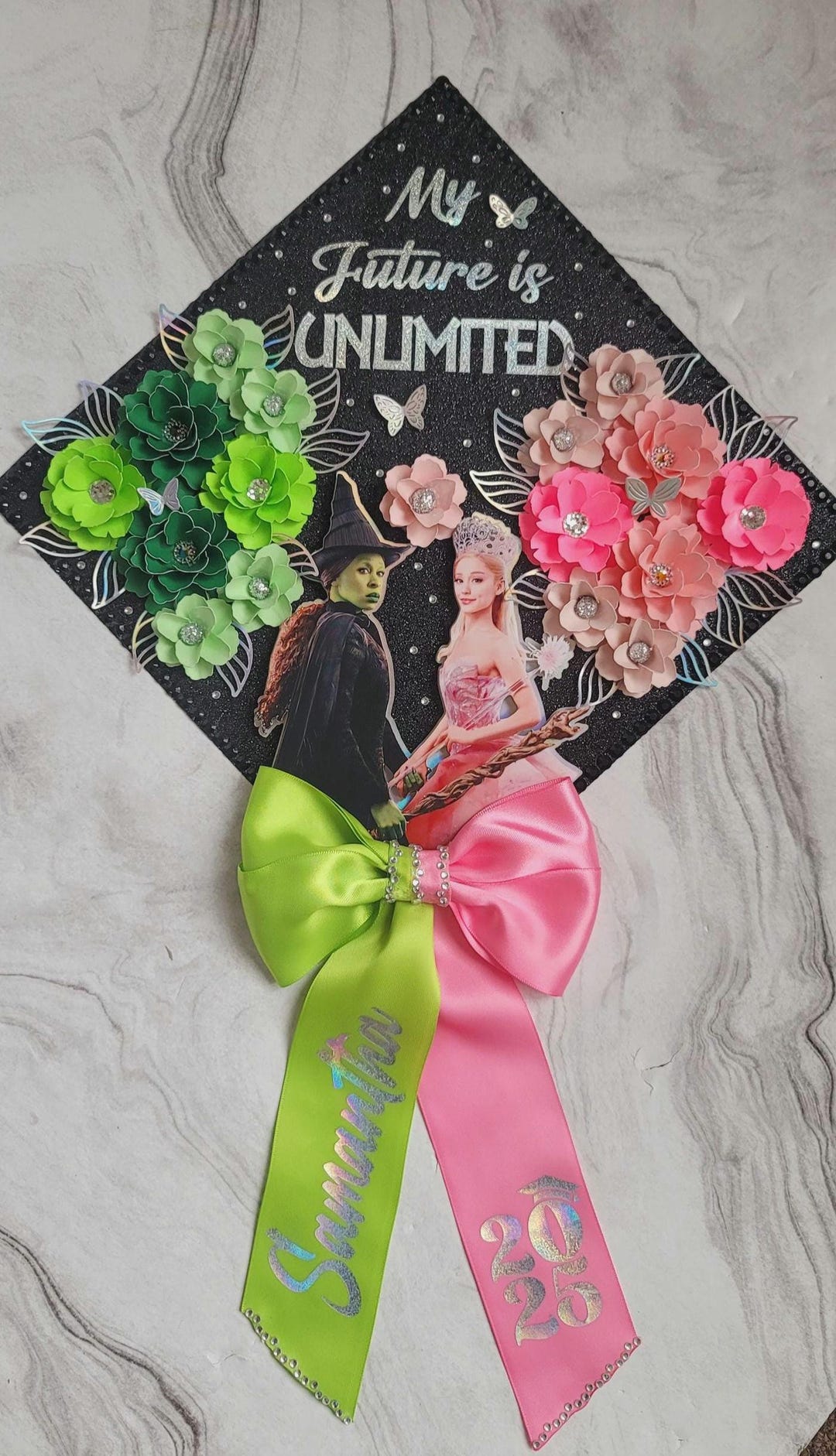 Custom Wicked Graduation Cap, Wicked Grad Cap Topper, Class of 2025 ...