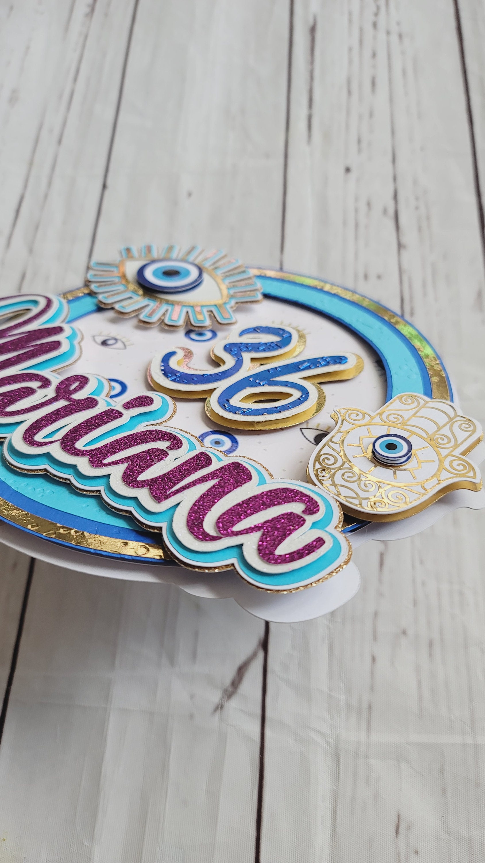 Evil Eye Cake Topper/ Eye 3D Topper/ Birthday Decorations/ 3D - Etsy