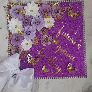 Custumized Graduation Cap, Bible Verse or Qute Graduation Cap Topper ...