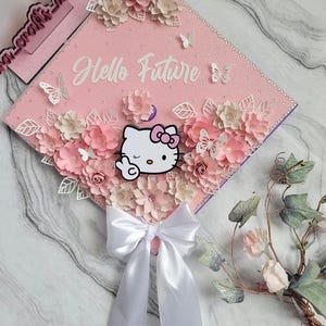 Custom Hello Graduation Cap, Kitti Grad Cap Topper, Class of 2025 ...