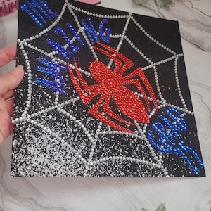 RHINESTONES Spider Graduation Cap Topper, Class of 2025, Spider Man ...