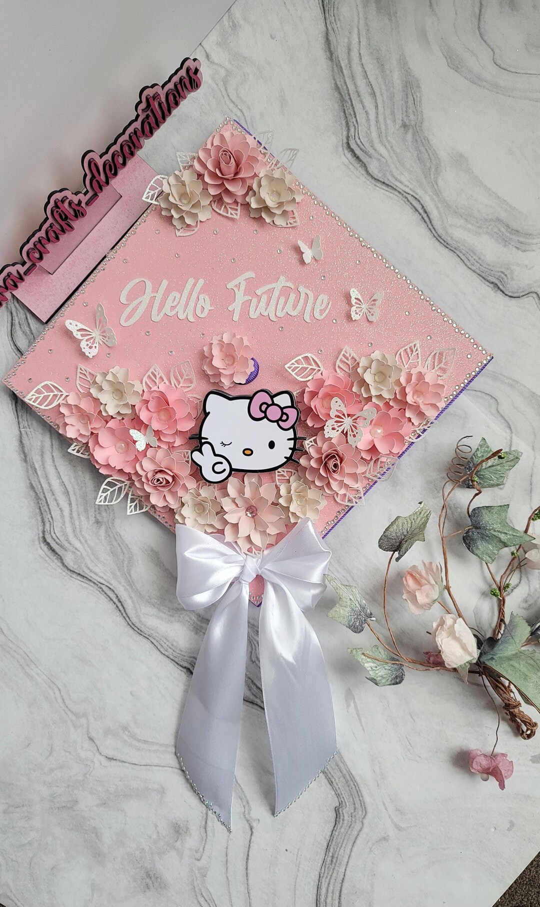 Graduation Cap, Grad Cap Topper, Class of 2024, Customize With Picture ...