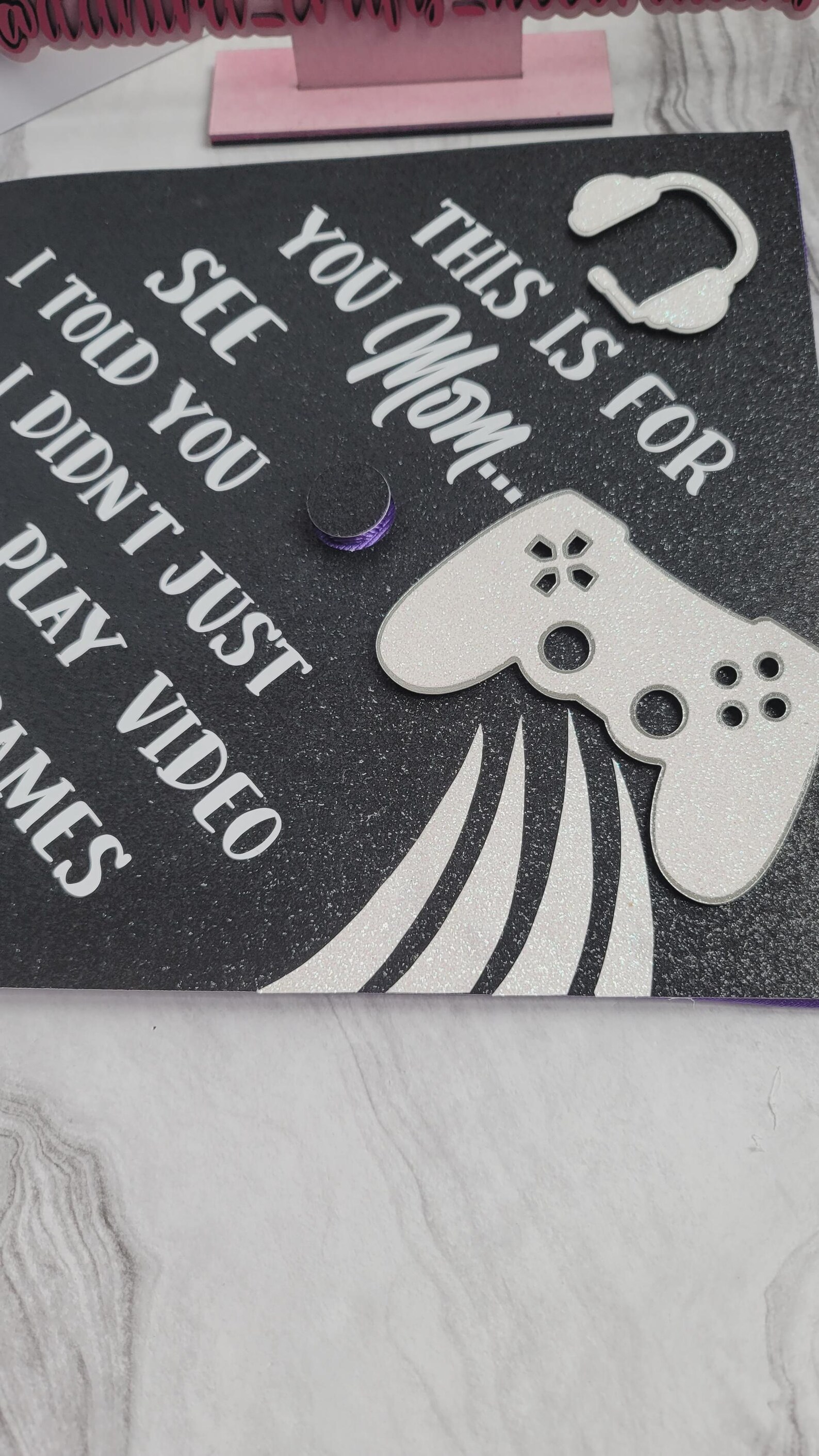 Gamer Graduation Cap Topper Customizable Gaming Controller Decor Class ...