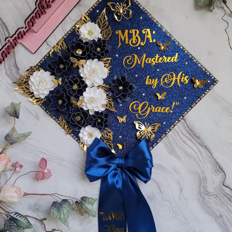 Royal Blue Graduation Cap - Etsy