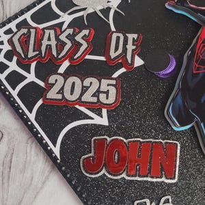 Spiderman Graduation Cap Topper Class of 2026 Black Spider Graduate ...