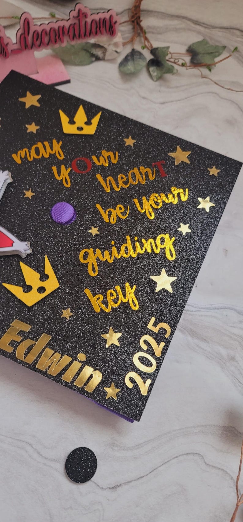 Custom Kingdom Star Graduation Cap Topper, Class of 2026, Graduation ...