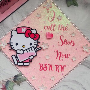 Nurse Grad Cap Topper, Customizable Healthcare, Graduation Cap, Nurse ...