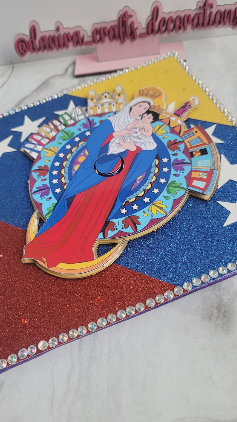 Costumaize Graduation Cap Venezuela Flag, Grad Cap Flag Topper, Class ...