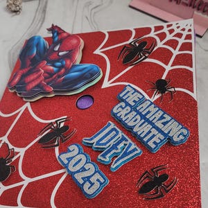 Custom Spider Graduation Cap Topper, Class of 2025, Spider Man ...