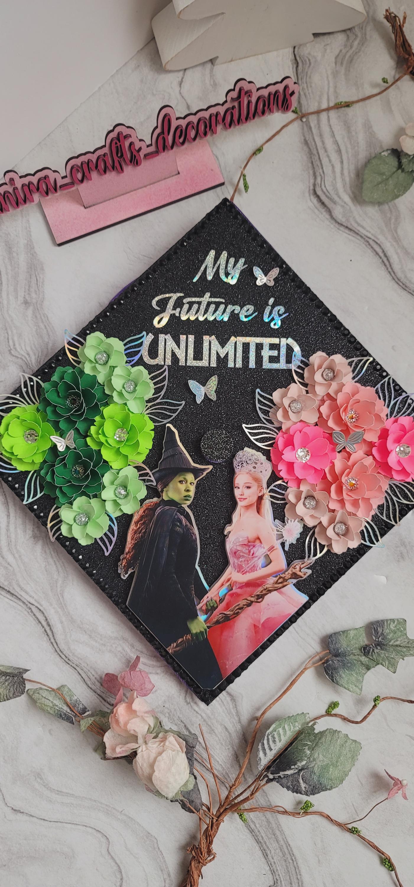 Custom Wicked Graduation Cap, Wicked Grad Cap Topper, Class of 2026 ...