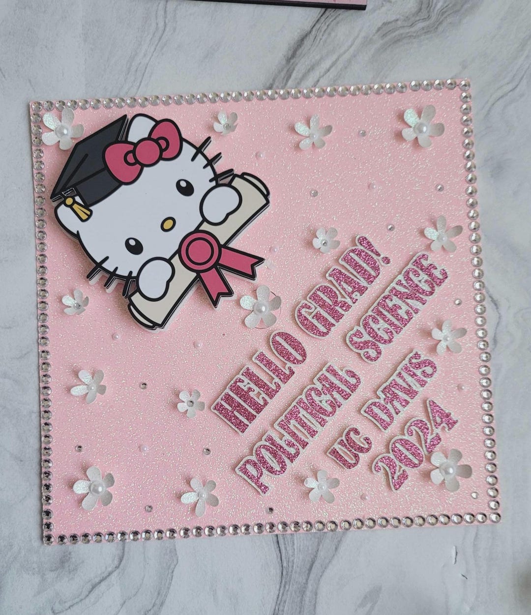 Hello Graduation Cap, Graduation Cap, Class of 2025, Custom Grad Cap ...